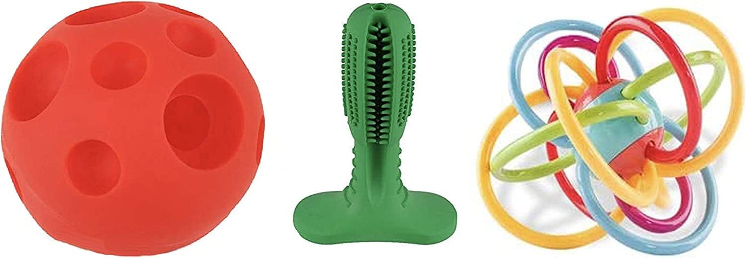 Pet Box Bundle: Assorted Toys for Dogs Pigs Rabbits Cats and Small Animals - Interactive Playtime Variety Pack with Treat Balls Snuffle Mats Games & Toys