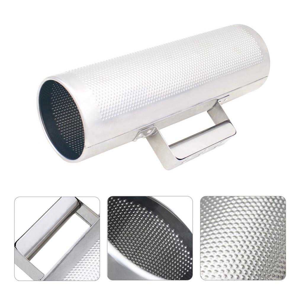 Merengue Guiro,Guiro Instrument, Stainless Steel Metal Guiro Musical Percussion Instrument with Scraper
