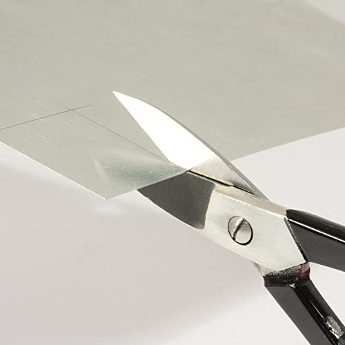 The Beadsmith Metal Plate Shears – 7 inches (178mm) – Steel Blades – Comfort Grip with Single-Leaf Spring Handle – Tool for Cutting Stamping Blanks, Sheet Metal (Up to 20 gauge) and Craft Wire