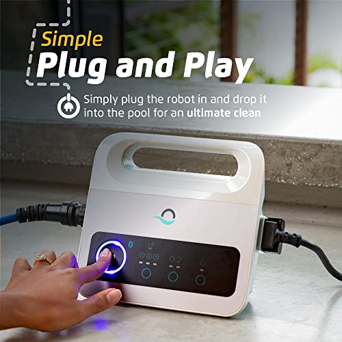 Dolphin Proteus DX3 Robotic Pool Vacuum Cleaner β Wall Climbing Capability β Powerful Active Scrubbing Brush β Ideal for All Pool Types up to 33 FT in Length