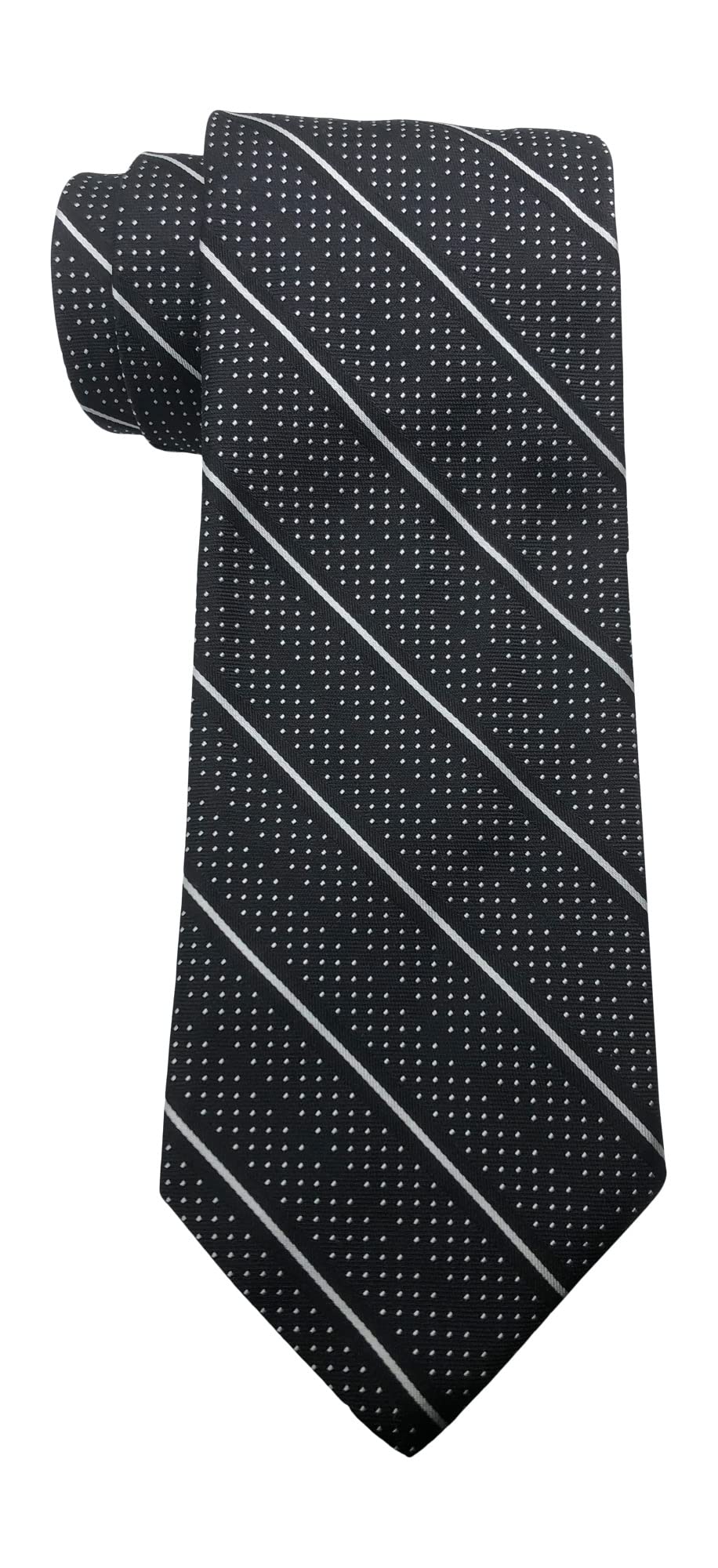 Brooks Brothers Makers and Merchants Black Striped Luxury Tie