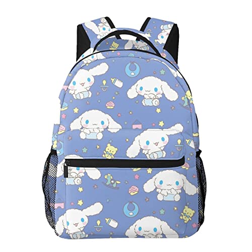 DIEZ Kawaii Anime Backpack Cinnamoroll Large Capacity Portable Cute Cartoon Lightweight Outdoor Travel Backpack