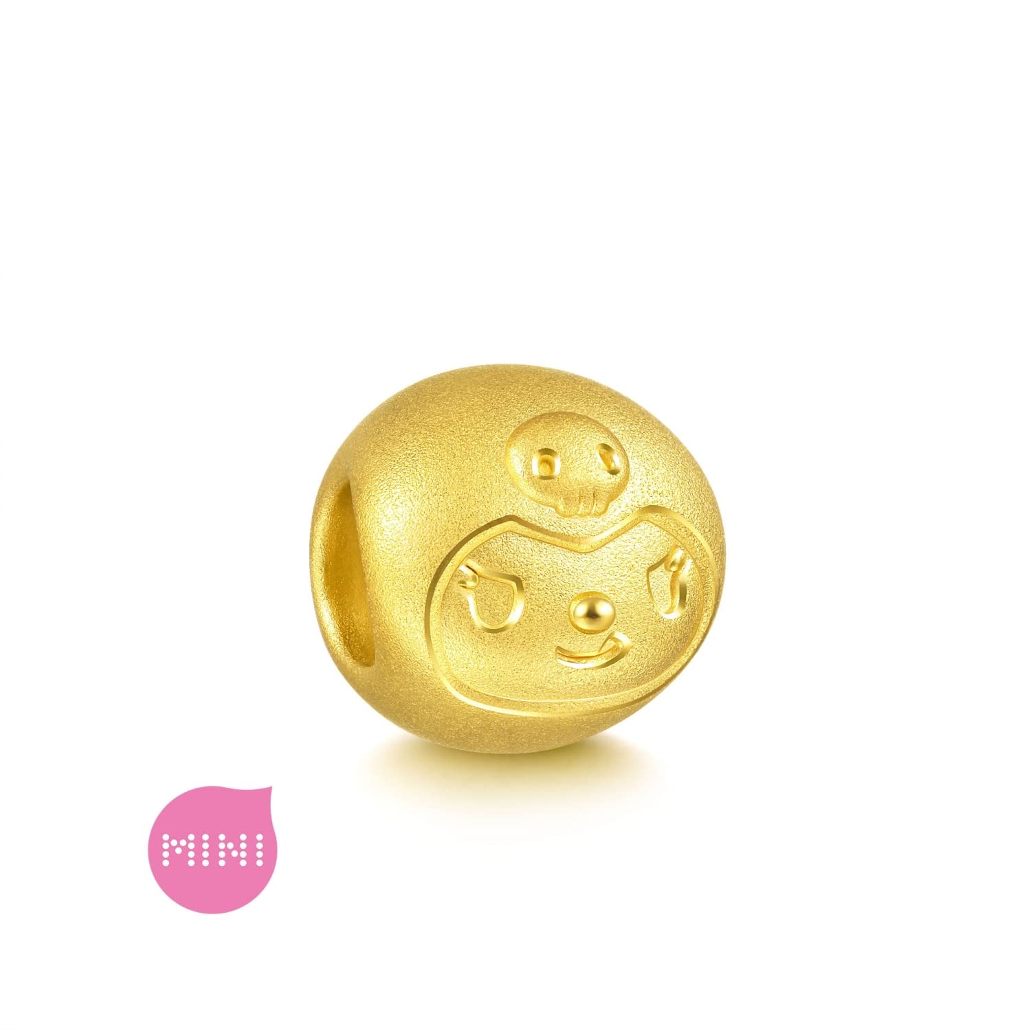 CHOW SANG SANG Sanrio 999 24K Solid Gold Round Kuromi Bead Mini Charm Bracelet for Women 92838C