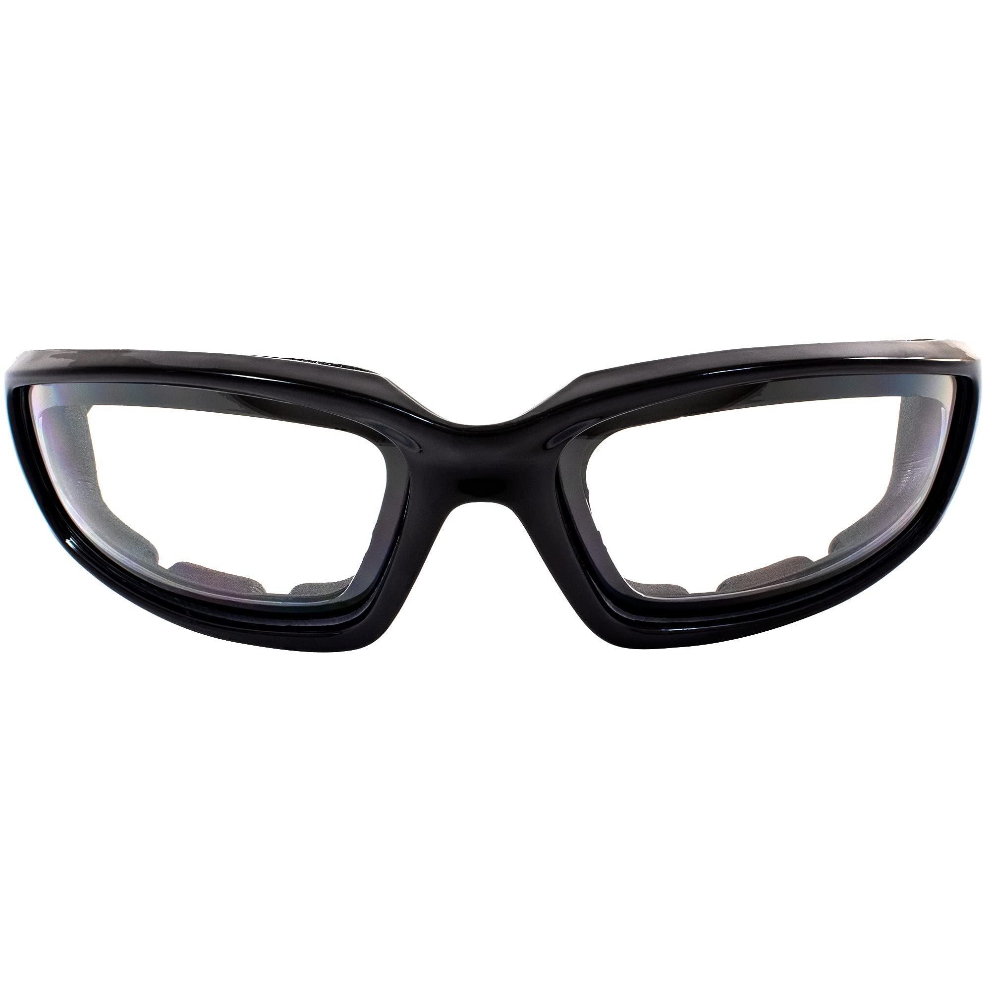 Birdz 3 Pairs of Padded Motorcycle Riding Glasses with Smoked, Clear & Yellow Lenses - Shatterproof Polycarbonate Lens, Maximum UV Protection, Scratch-Resistant Coating, Rubber Ear Pads