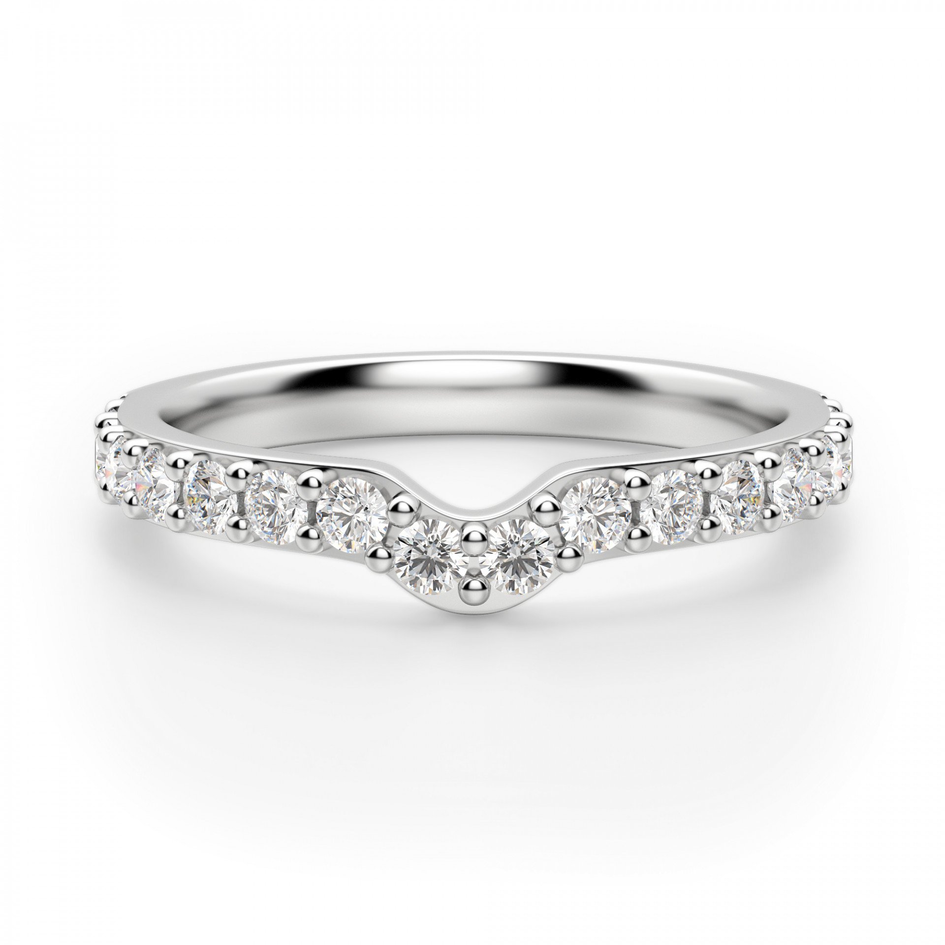 Bhumi Gems 0.59CT Round Moissanite Wedding Bands For Women | Engagement Band Rings | Silver Band | Anniversary Ring Gift Band | Moissanite Bands | Bridal Set | Moissanite Wedding Ring Set |