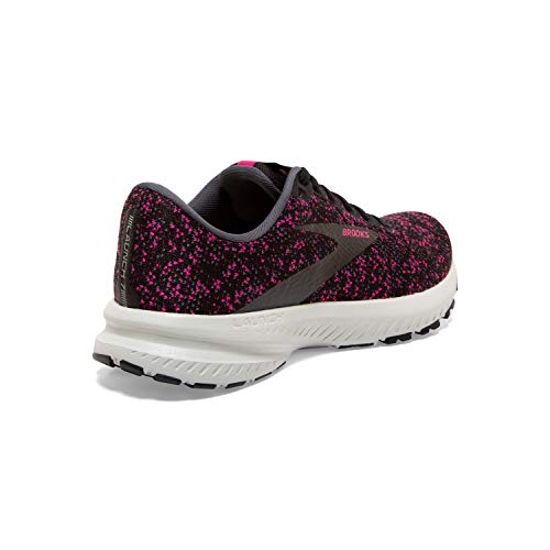 Brooks Womens Launch 7 Running Shoe - Black/Ebony/Beetroot - B - 5.5