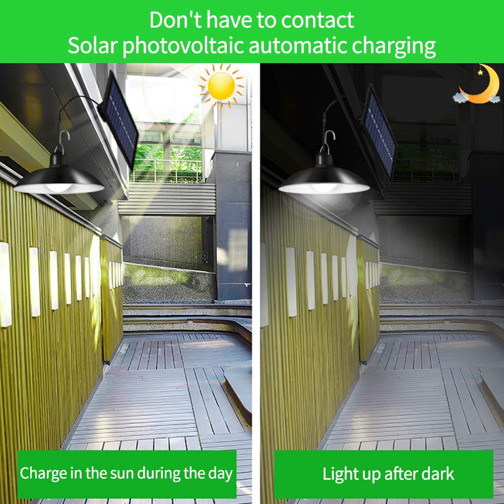 Solar Pendant Light night lamp, Solar Pendant Light Waterproof Solar Shed Light Led Solar Hanging Light For Home Street Garden