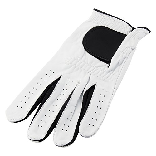 Birsppy AWEHIRU CABRETTA Leather Men Golf Gloves Compression FIT Design Extra Grip Breathable Ultralight (Small)