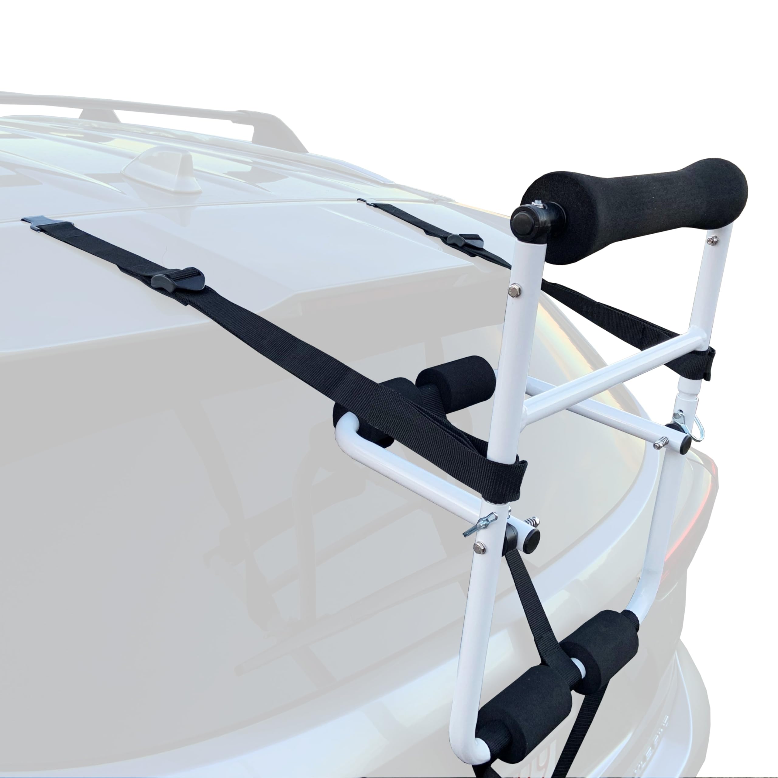 Best Marine Kayak Lift Assist | Kayak Roller Loader for SUV & Hatchbacks | Roof Rack Rollers with Straps | Easy to Load Kayaks, Canoes & SUP Paddle Boards | 90 Pound Weight Capacity