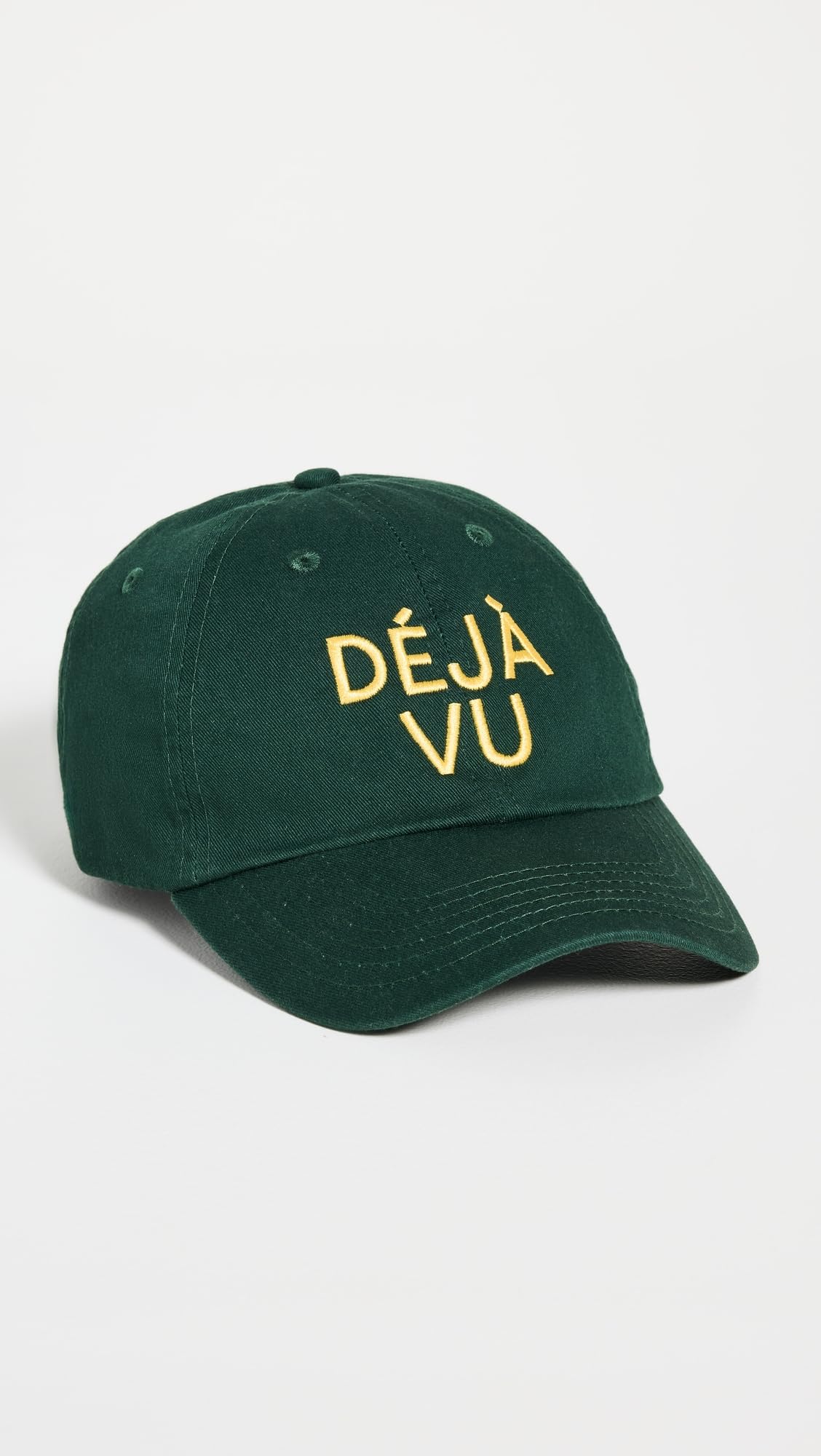 Clare V. Women's Baseball Cap, Forest, Green, Graphic, One Size