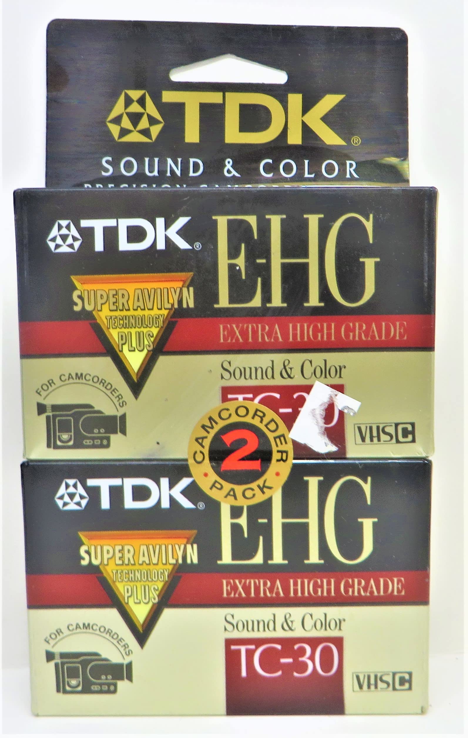 Pk/2 x 3: Tdk Vhs-C Camcorder Tape (TC-30HGL2)