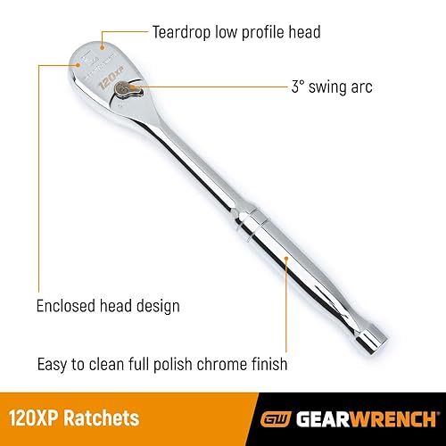 GEARWRENCH 1/2" Drive 120XP Extra Long Handle Teardrop Ratchet 24" - 81364