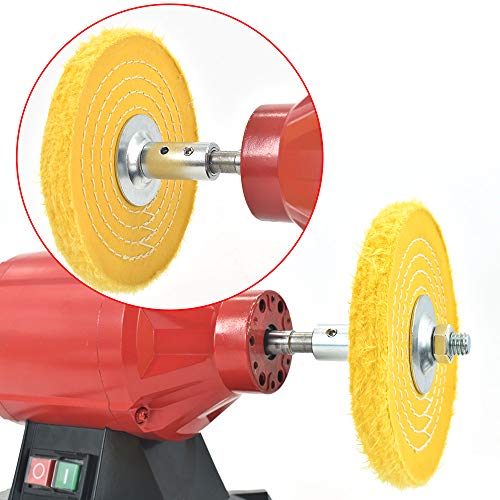 EMILYPRO Shaft Arbor Extension 1/2" and 5/8"/ Motor Arbor Threaded Shaft Adapter Longer Version for Buffing Grinding Wheels / For Bench Grinder - Right 1 Pack