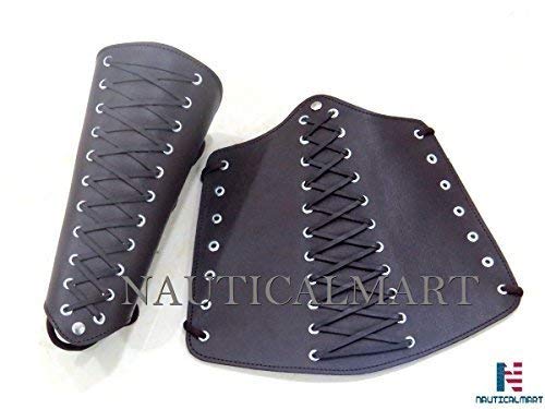 Brown Arm Guard Traditional Archery Leather Bracer