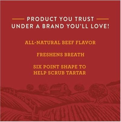Generic True Acre Foods All-Natural Dental Chew Sticks, for Dogs Original Flavor, 32 Count