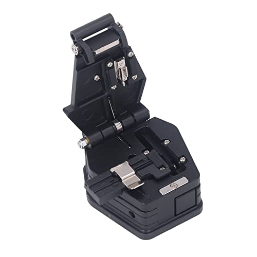 Fiber Cleaver Tool for HB 6C, HB 6C Fiber Optic Tool, Highly Accurate Cutting Angle, with Scale, Stainless Steel Slide Rail, Applicable to 125μm Bare Fiber, D0.25mm and D0.9mm