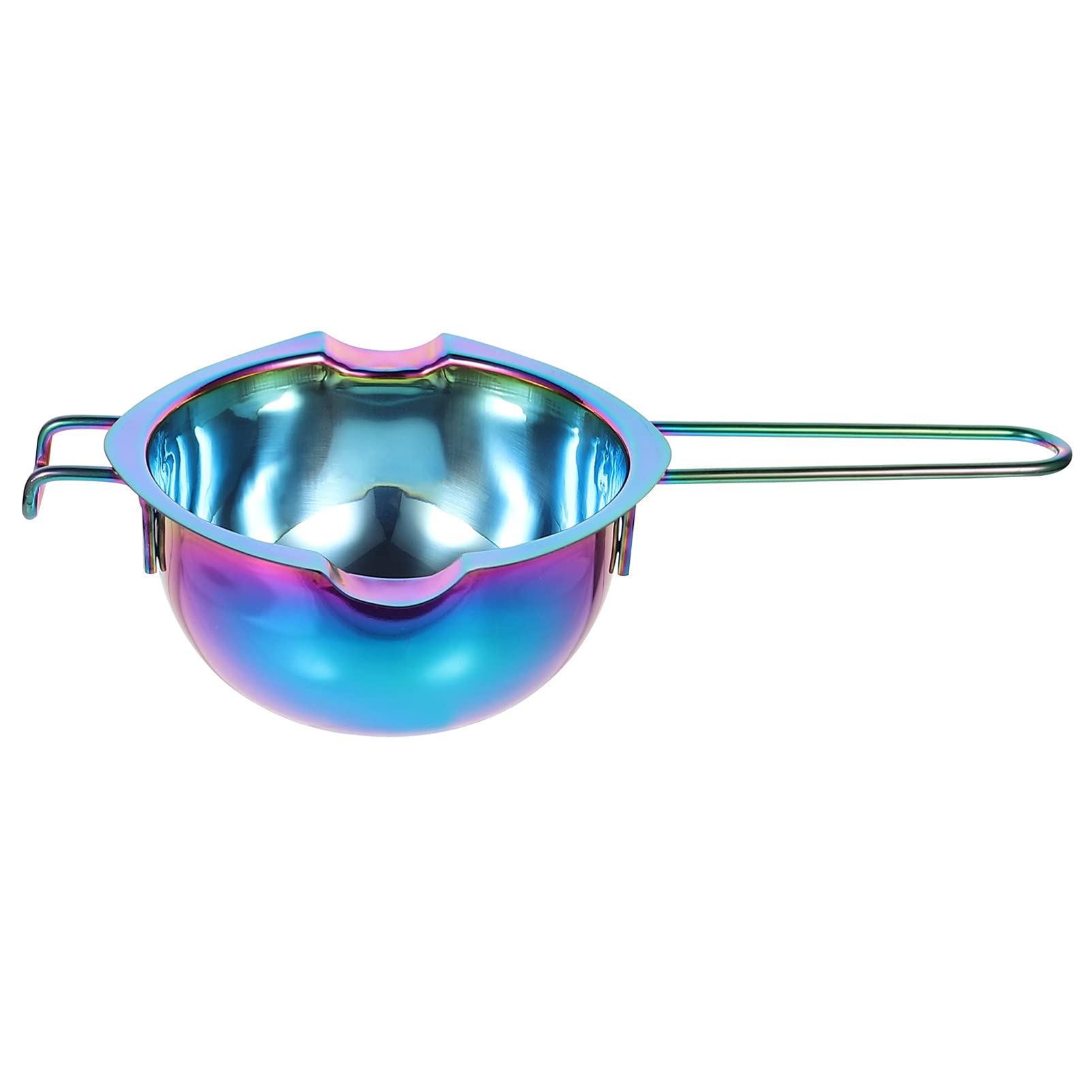 DOITOOL Chocolate Warmer Melting Pot Melting Pot Gradient Stainless Steel Double Boiler Pot Butter Chocolate Melt Bowls Metal Baking Pan for Melting Candy Cheese Candle Soap Chocolate Melting Pot