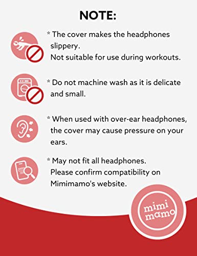 for Earpads Repair & Protection | Mimimamo Super Stretch Headphone Cover M Size (Black) May not fit All Headphones. Please Confirm Compatibility on Mimimamo's Website