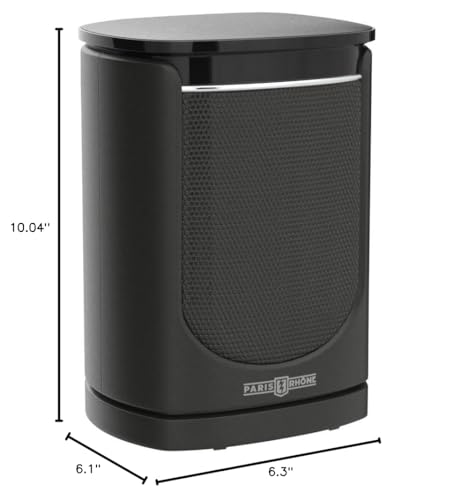 Space Heater, Portable Ceramic Heater with Thermostat, LED Display, PARIS RHÔNE 70°Oscillating Heater with Tip-over & Overheating Protection, 12h Timer, 24h Auto Shut off for Office Bedroom Indoor use