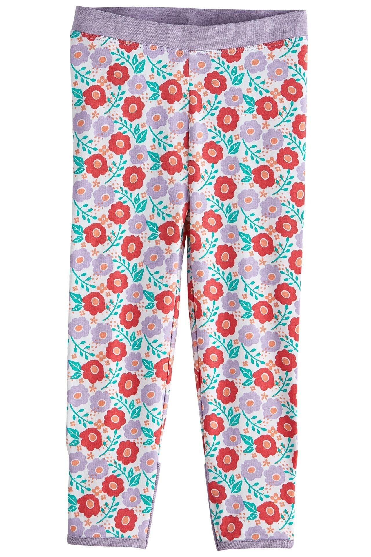 Coolibar UPF 50+ Baby LumaLeo 360 Leggings - Sun Protective (12-18 Months- White Blushing Blooms)