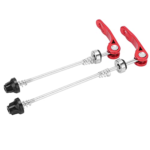 Bicycle Hub Quick Release Lever, Easy to Install Quick Release Skewer 145mm 185mm for Road Bikes for Mountain Bikes(red)