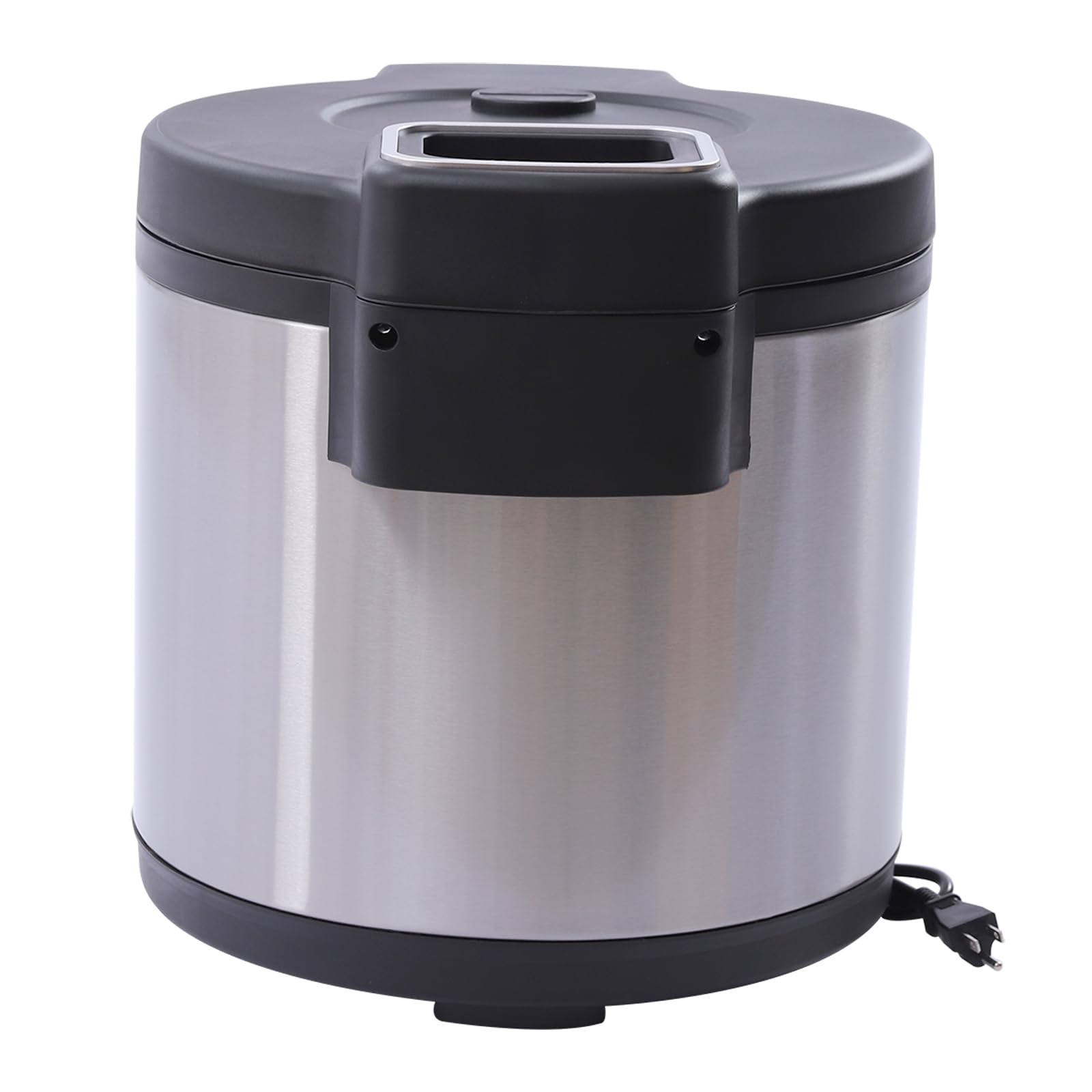 Commercial Electric Rice Warmer, Non-Stick Inner Pot With Lid, Warm Function Only, Temperature Control Up to 12 Hours (19L/20QT)