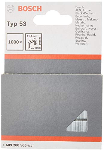 Bosch 1609200366 114 x 074 x 10 mm Type 53 Fine Wire Staples