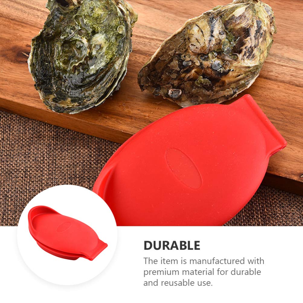 DOITOOL Oyster Shucking Clamp Silicone Oyster Holder Easy Oyster Opener Cooking Mitts Pinch Grips for Shell Hand Guard Opening Tool