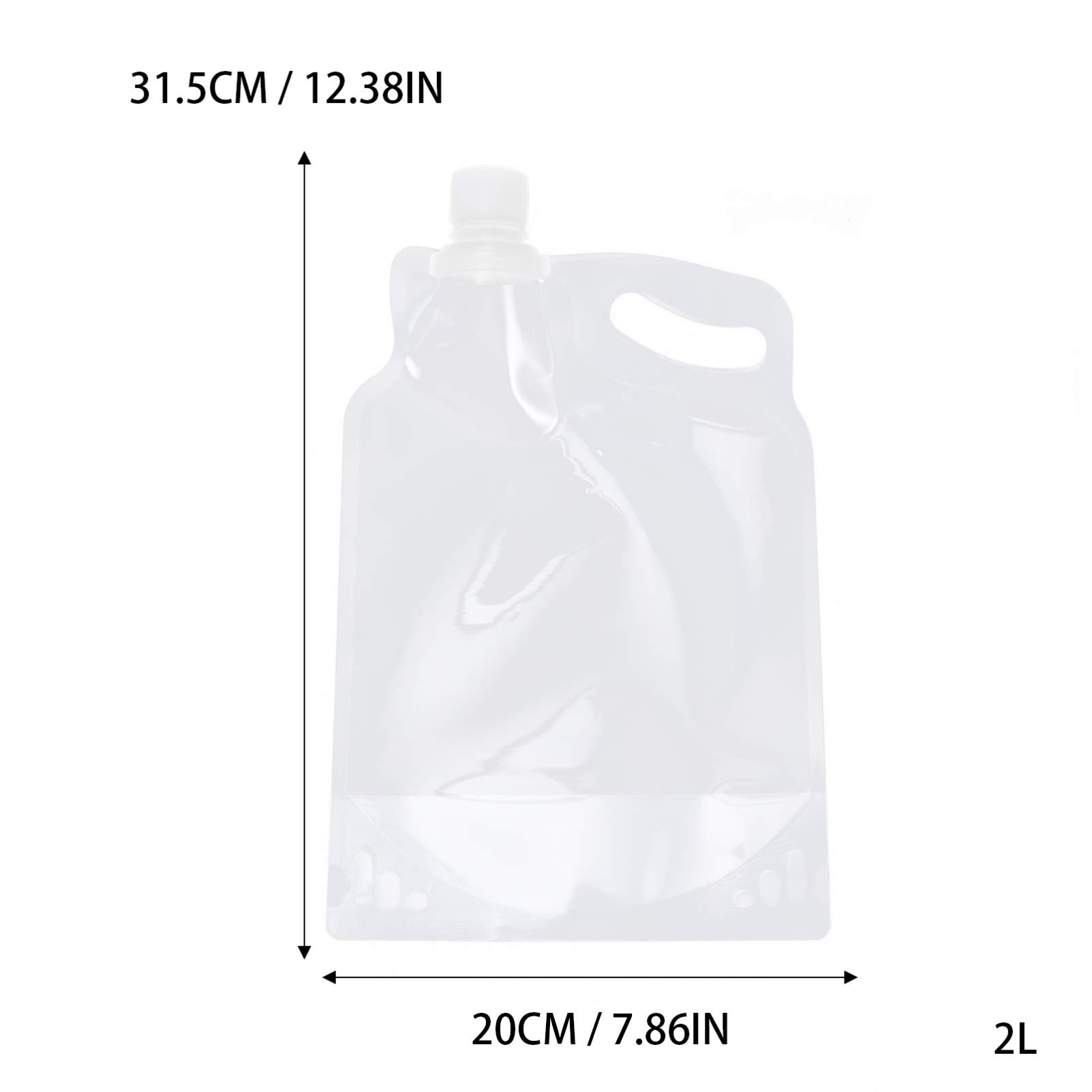 BESPORTBLE Collapsible Water Container Emergency Water Storage Folding Water Jug for Outdoor Camping 3 Pieces 2L/0.53 Gallon