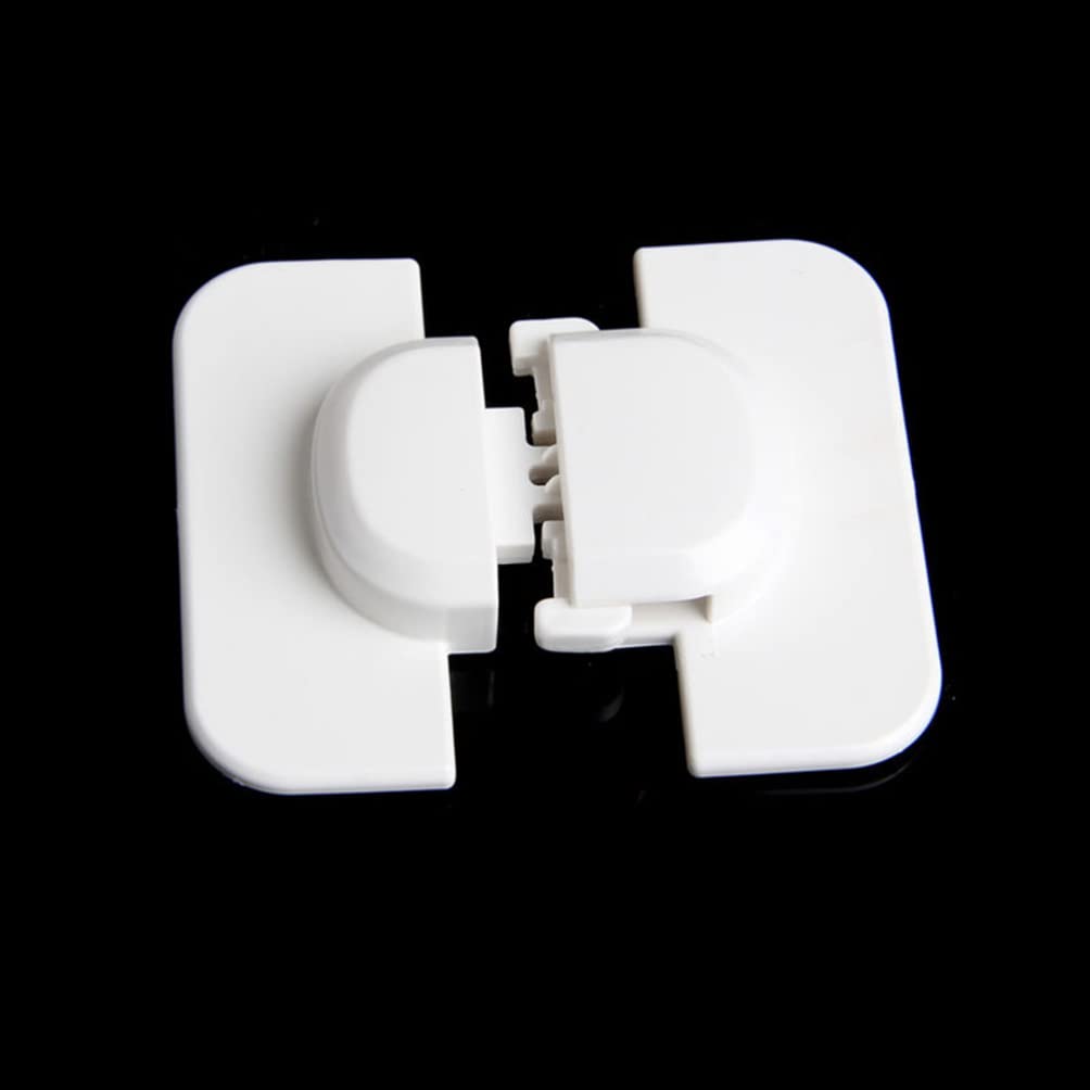 DOITOOL Refrigerator Latch Refrigerator Lock Fridge Freezer Door Lock Latch Catch to Keep Door Closed, No Tools Required and Easy Installation Refrigerators with Damaged Sealing Strips