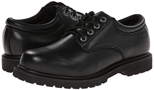 Skechers Men's Cottonwood Elks Work Shoe, Black, 12 3E US