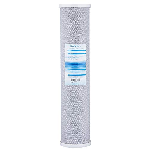 Geekpure 20-Inch Universal Compatible Carbon Block Water Filter Cartridge for Whole House Water Filter- 4.5 Inch x 20 Inch