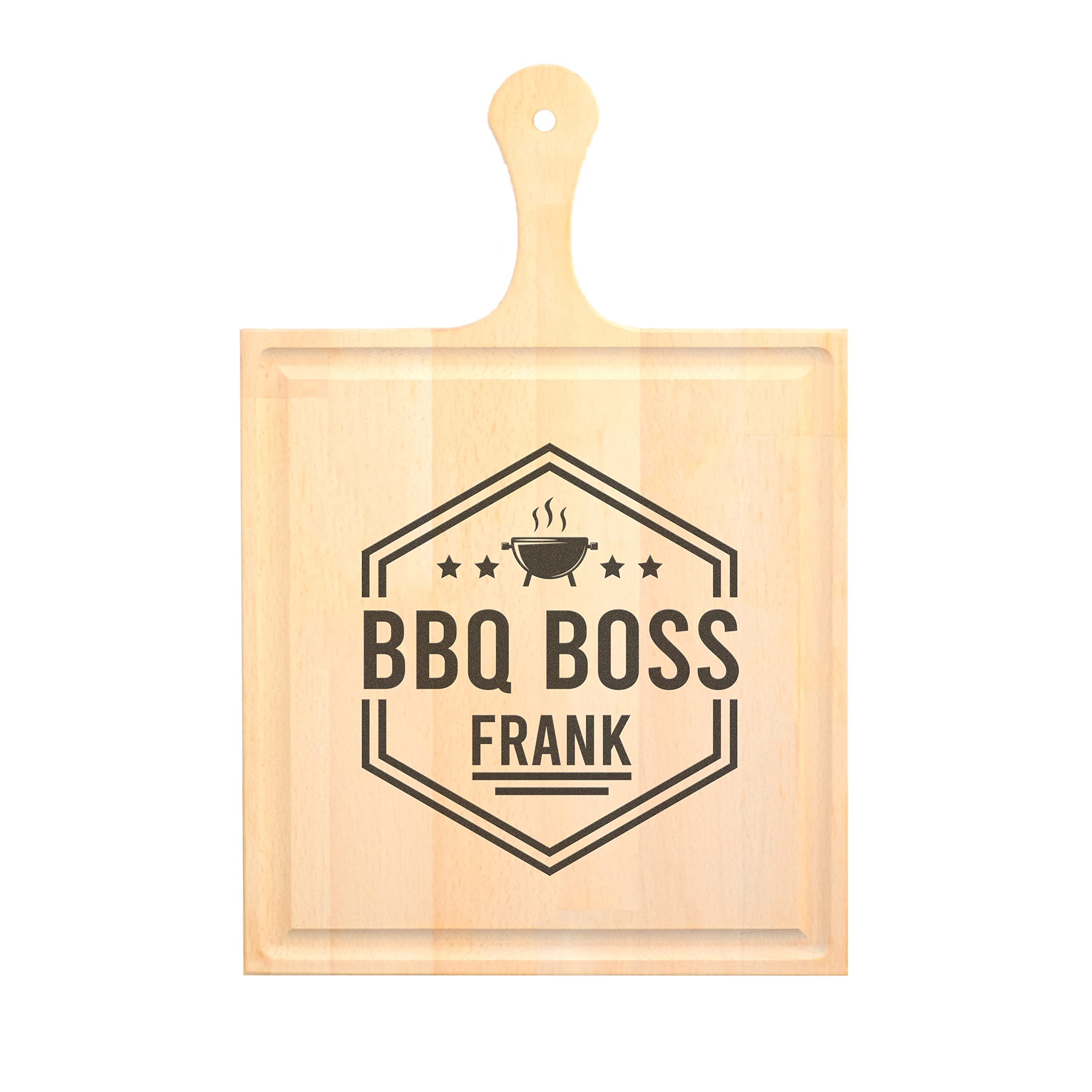 Custom Cutting Board | Personalized Cutting Board | Charcuterie Board | Custom Steak Board | Personalized Bbq Board | Cutting Board for Kitchen | Gift for Dad (With Handle)