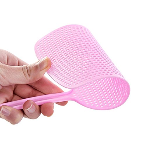 Fly Swatter, 5 Pack Manual Pest Control Colorful Plastic with 17.5'' Durable Long Handle House Wife Helper (5X)