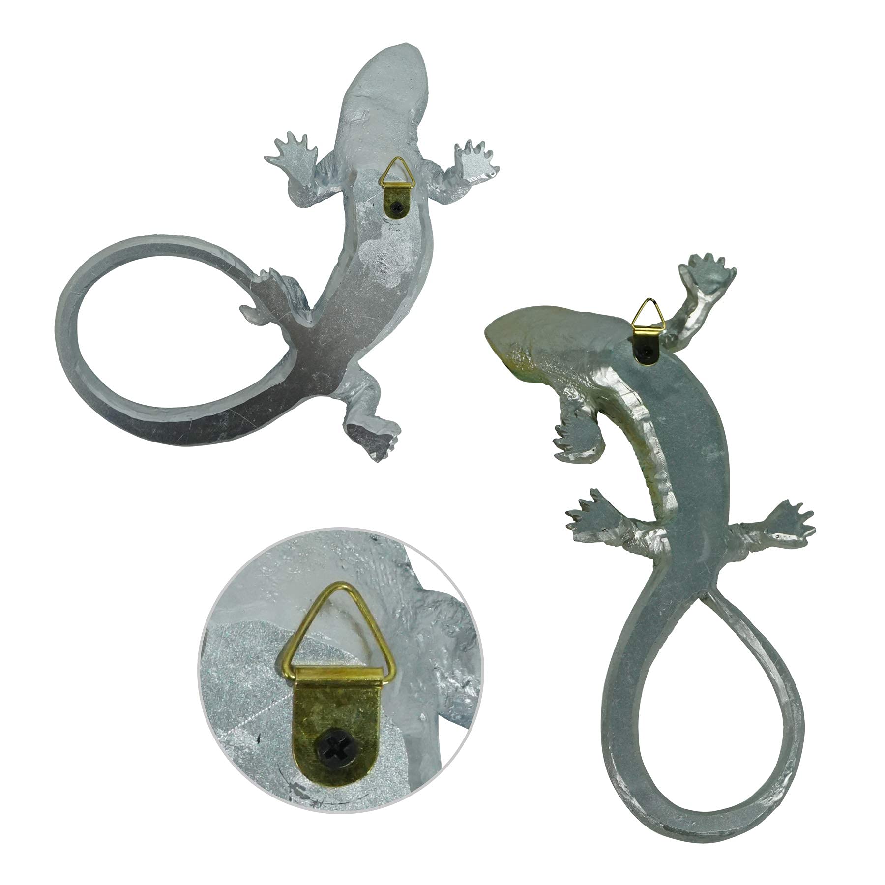 LiffyGift Resin Lizard Wall Decor Animals Craft Sculpture Art Hanging for Indoor Living Room Outdoor Garden Decoration