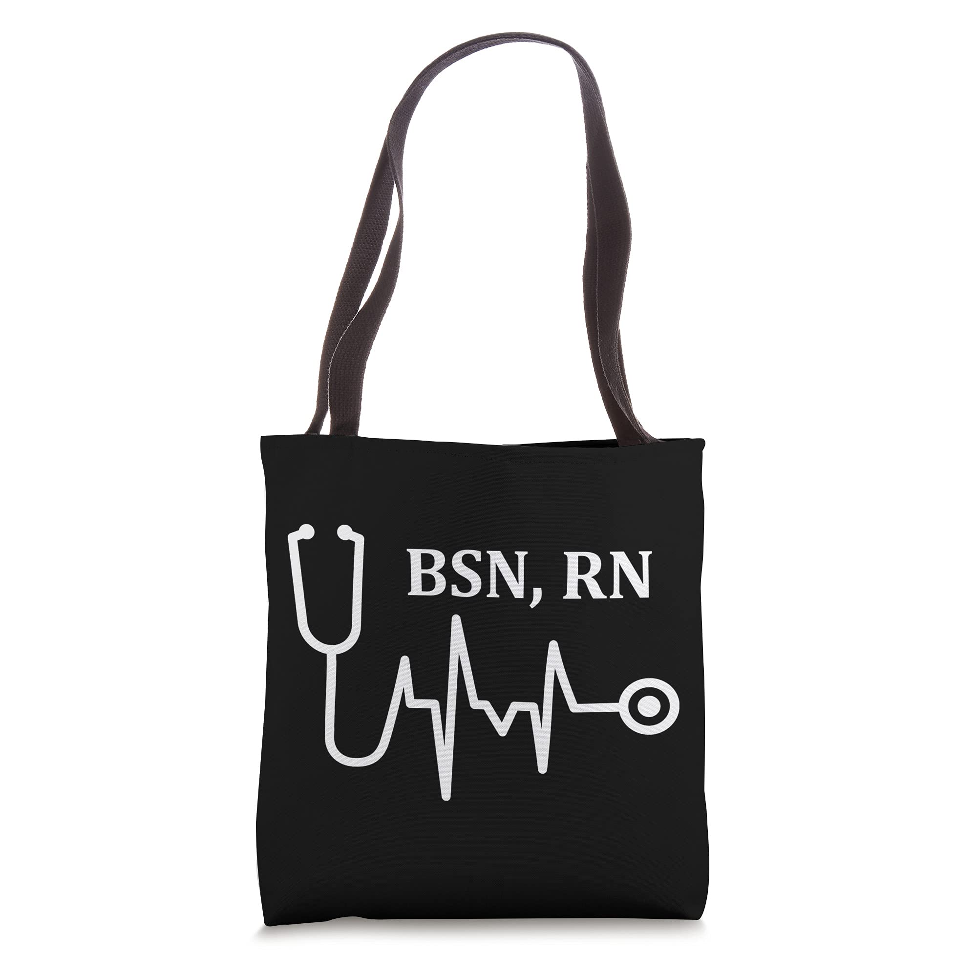 BSN RN Registered Nurse Medical Stethoscope Heartbeat EKG Tote Bag