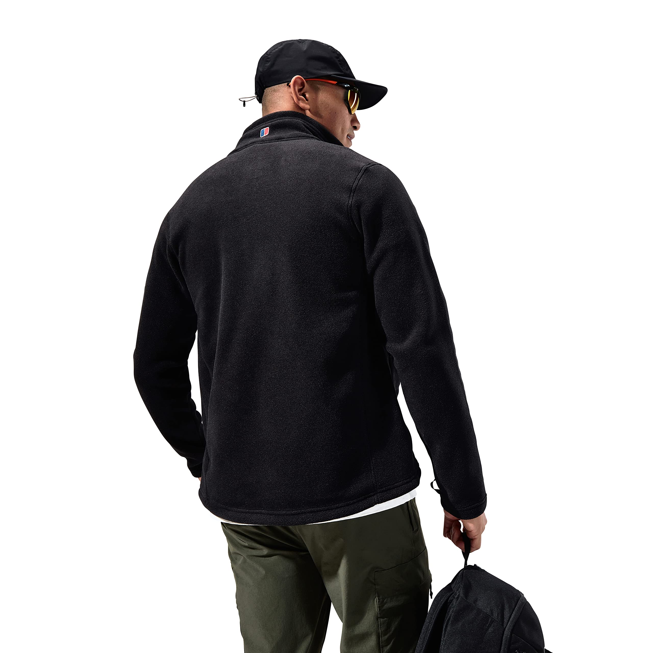 Berghaus Men's Prism Polartec Fleece Interactive Jacket, Black/Black, M