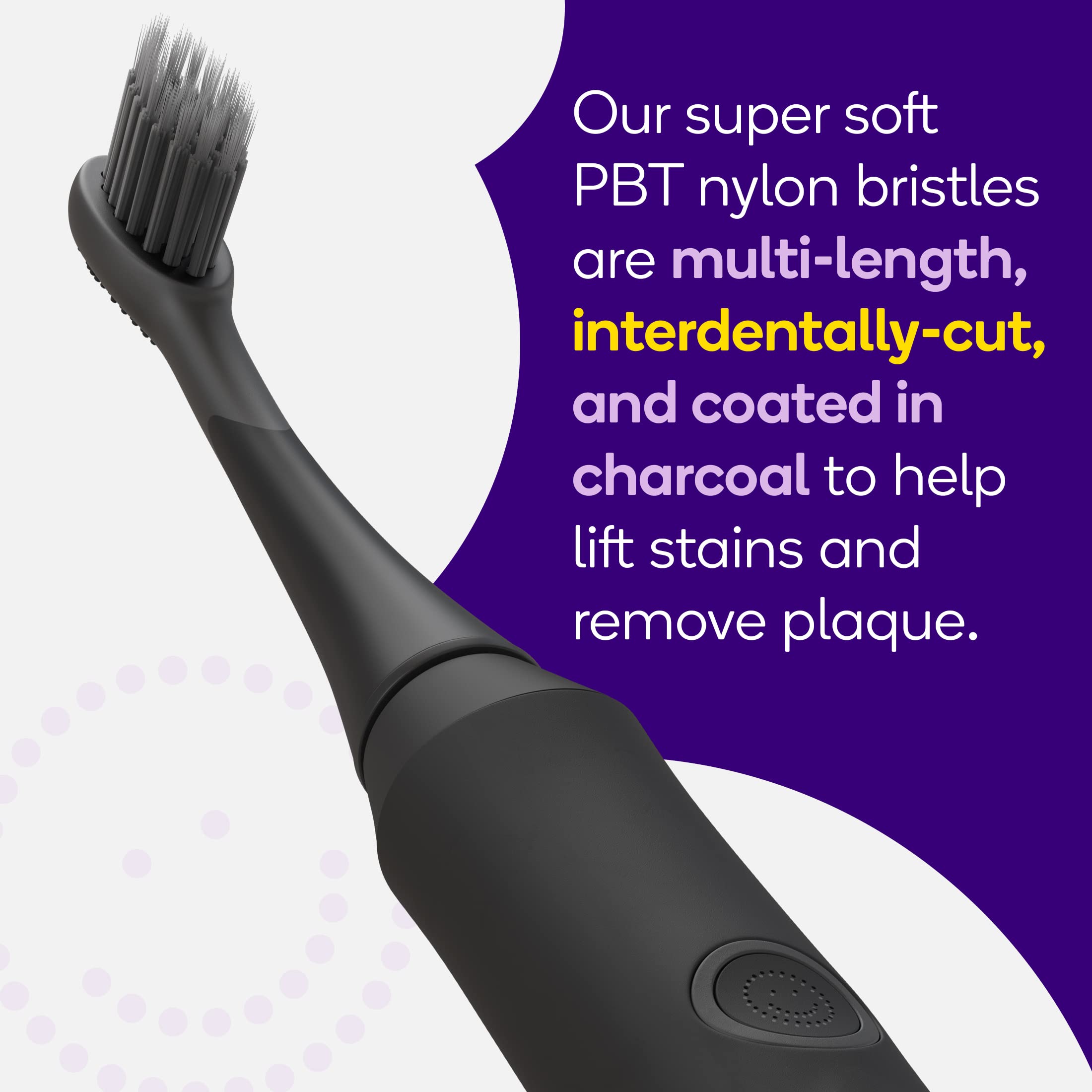 Burst Electric Toothbrush Essentials Set – Oral Care Bundle with Sonic Toothbrush (Black Color), 4 Replaceable Brush Heads (1 Year Supply) & Travel Case – Gift Set for Men & Women