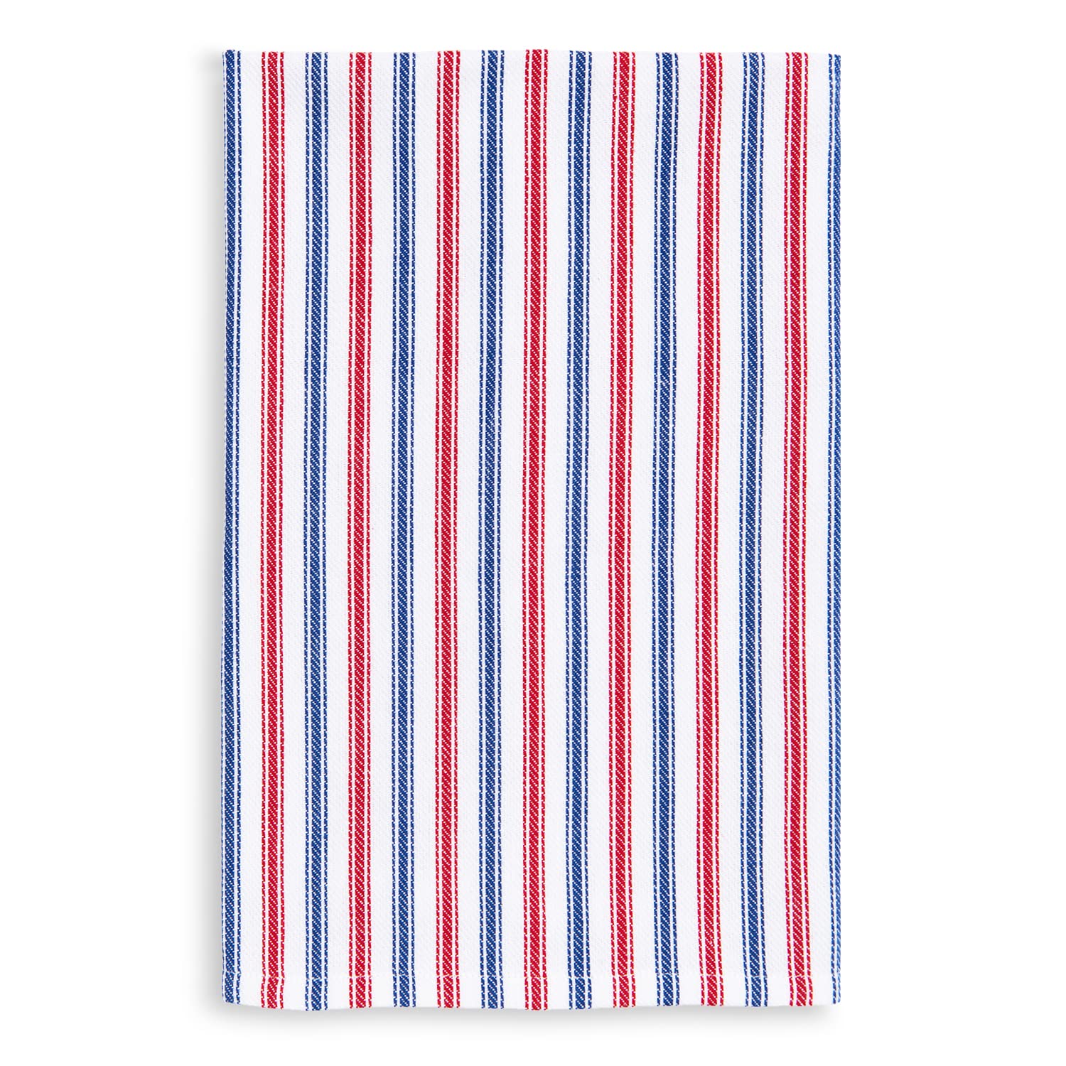 Cackleberry Home Patriotic Americana Kitchen Towel Set - One Each Embroidered, Woven, and Printed
