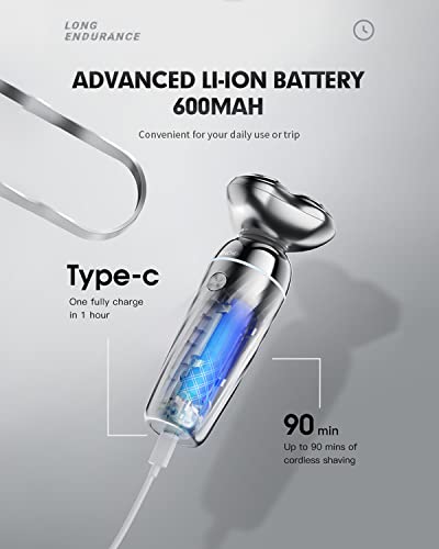 ENCHEN Beard Trimmer for Men Electric Razor 3D Rotary Shaver for Men, Rechargeable Wet & Dry Shaver Waterproof IPX7
