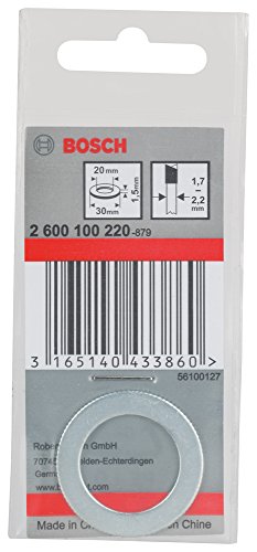 Bosch Professional 2600100220 Reduction Ring for Circular Saw Blades 30 X 20 X 1,5 mm, Silver/White