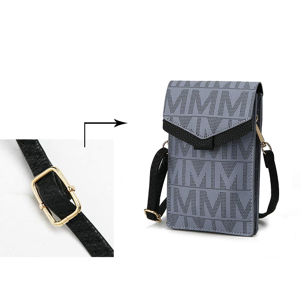 MKF Small Crossbody Cell Phone Purse Wallet for Women β PU Leather Cellphone Bag β Case with Shoulder Strap Beige