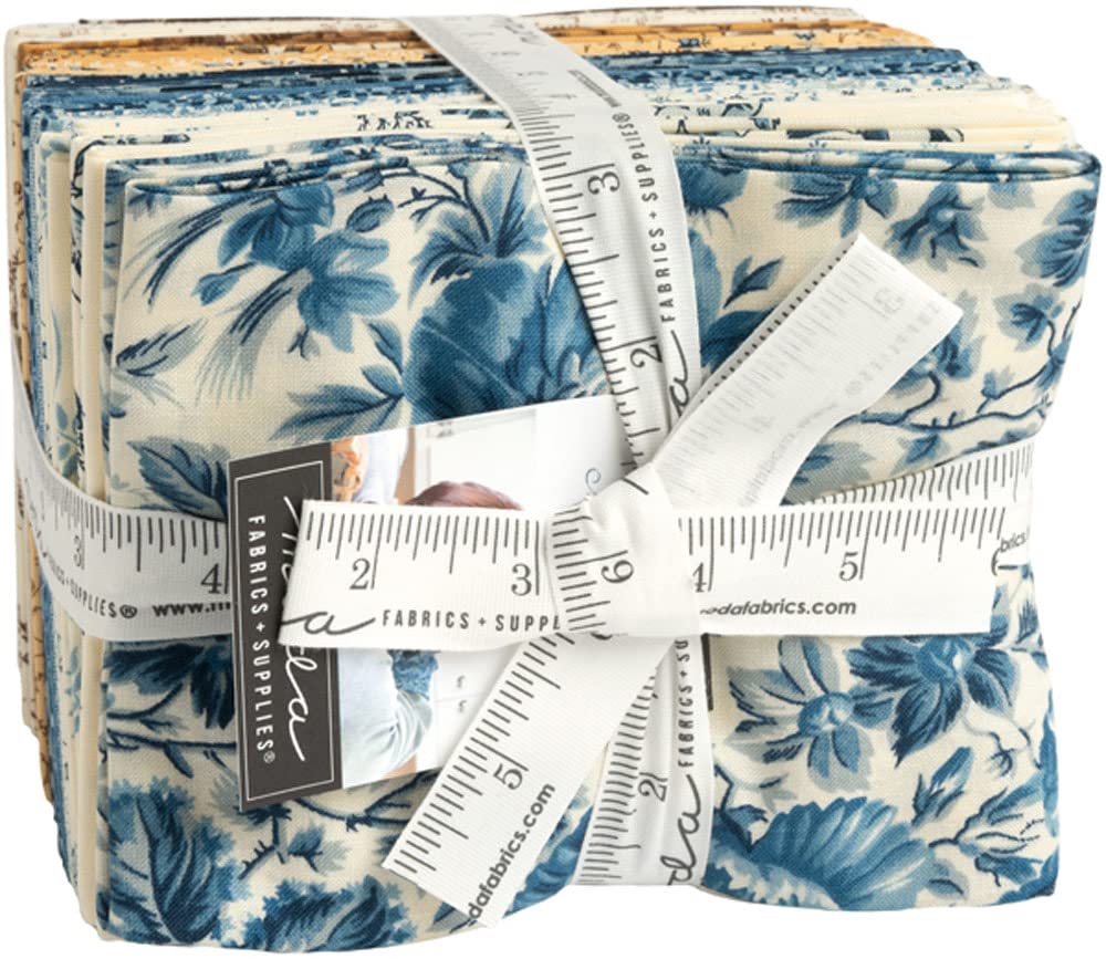 Betsy Chutchian Amelia's Blues 32 Fat Quarters Moda Fabrics 31650AB