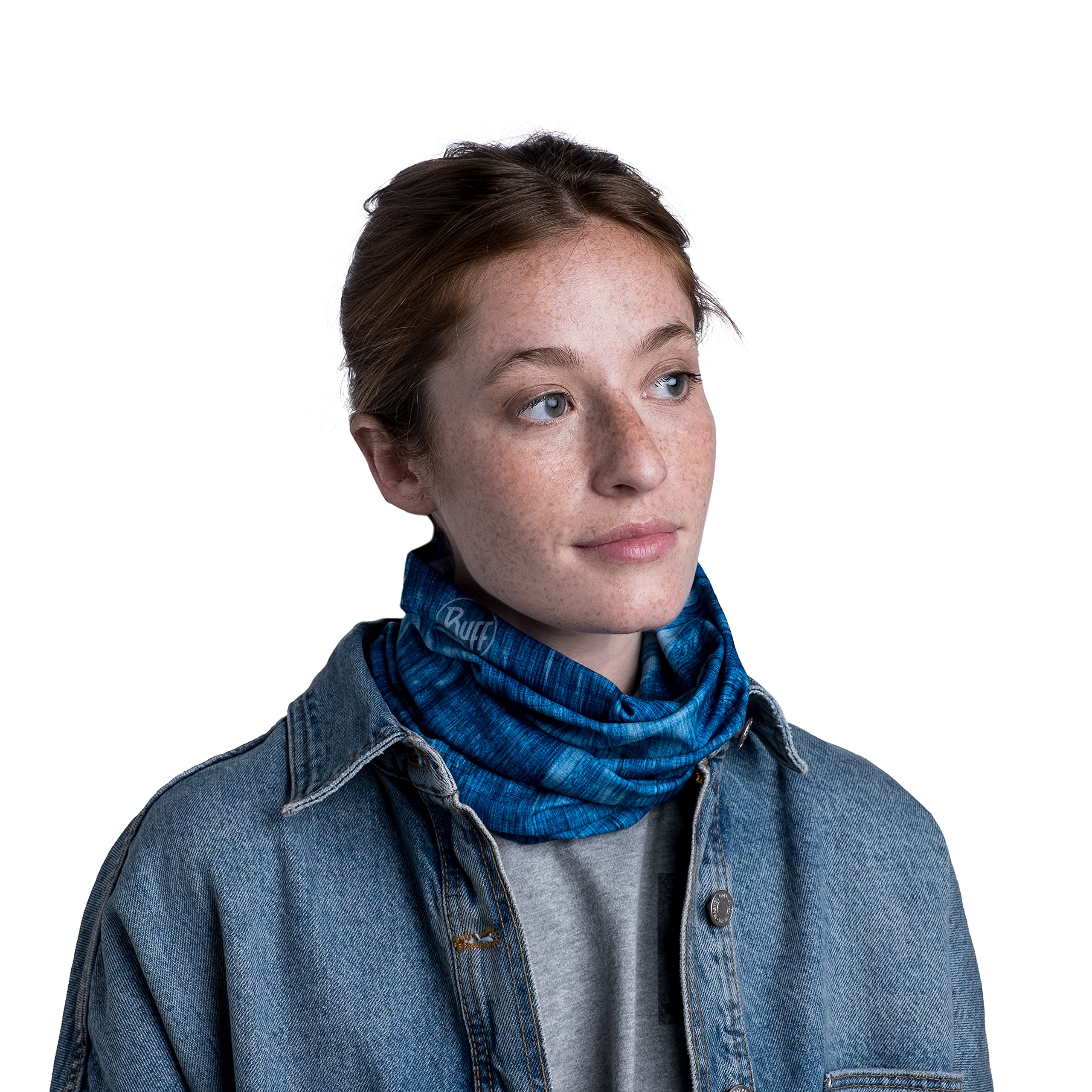 BUFF Original EcoStretch Neck Gaiter, UPF 50 Sun Protection, Breathable, Versatile, Quick Dry Face Mask, Dusty Blue, Adult Size