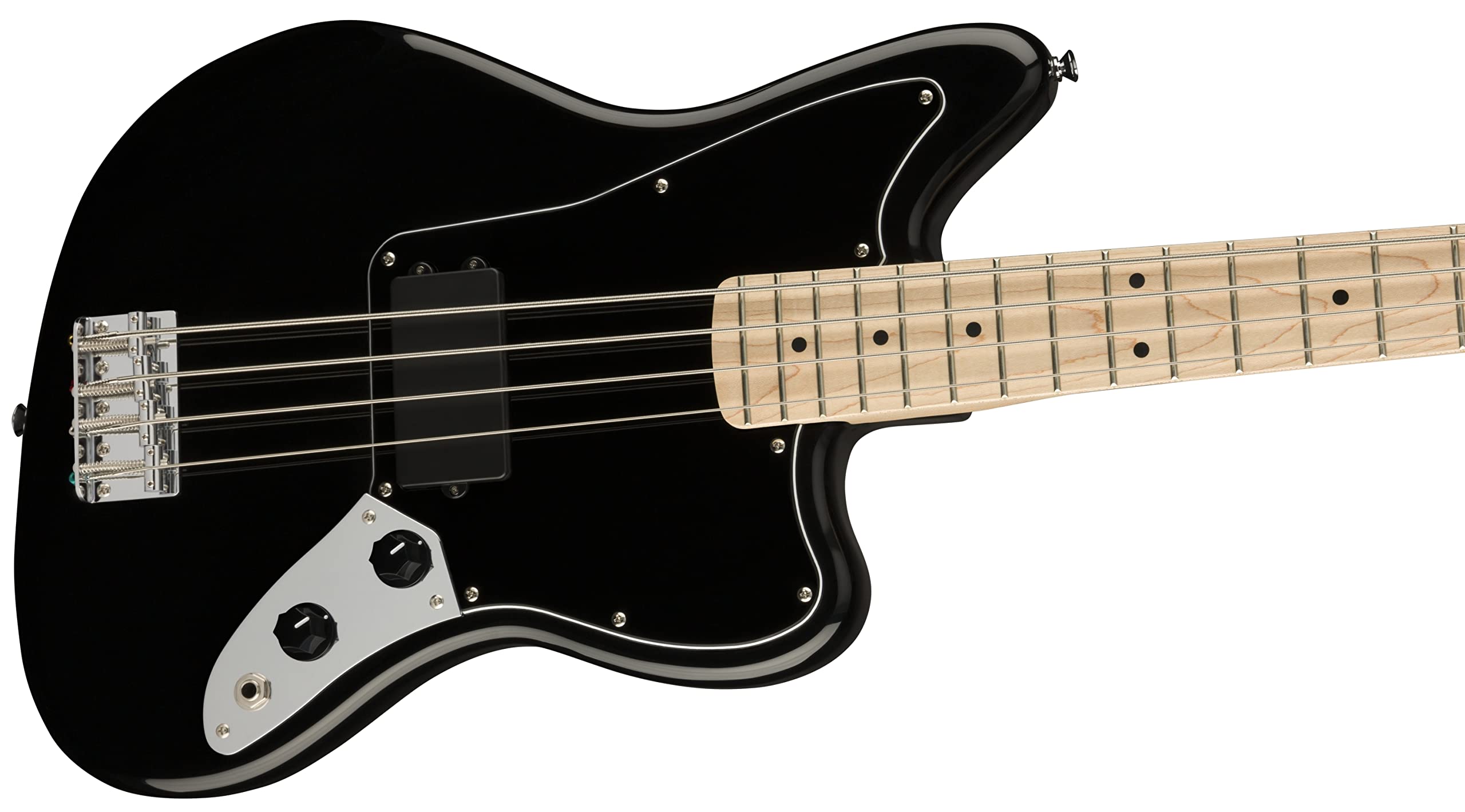 Squier Affinity Series Jaguar Bass, Black, Maple Fingerboard