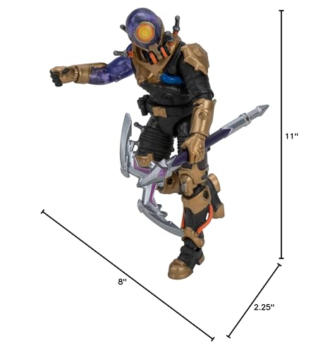 FORTNITE Cyclo Solo Mode Core Figure and 2 Mythic Goldfish Collectibles - 4 Inch Collectible Action Figure, Plus Accessories
