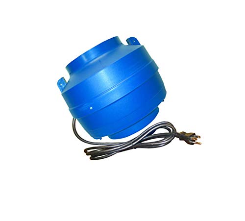 Suncourt Centrax TF104-CRD In-Line Centrifugal Duct Booster Fan (4 inch) with Button Control, Improved Air Flow for Better Indoor Heating and Cooling