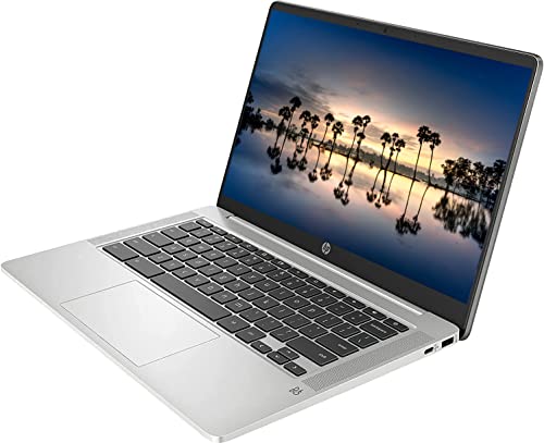 HP 2023 14" HD IPS Chromebook, Intel Processor Up to 3.10GHz, 4GB Ram, 128GB SSD, Intel 4K Graphics, Super-Fast 6th Gen WiFi, Chrome OS (Renewed)