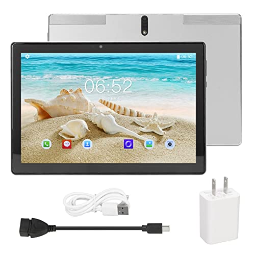 BUUA HD Tablet 8MP Front 20MP Rear 100-240V 10.1 Inch Tablet Supports Dual Card Dual Standby for Android 8.1 for Writing (US Plug)