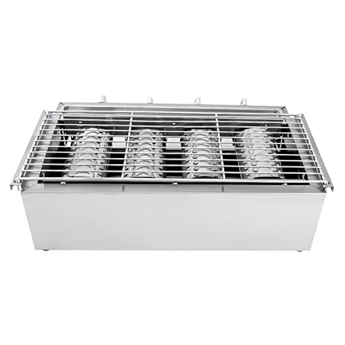 Efficient Heating Outdoor Portable Gas Grill BBQ Grill with Stainless Steel Griddle 4 Burners Grill for Outdoor Backyard, Garden, Patio, Balcony